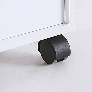 Paddie Manicure Nail Desk for Technician, Acetone Resistant Wooden Salon Spa Nail Table Station w/Cabinet, Drawers, Controllable Wheels & Client Wrist Pad