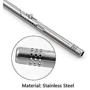 Dongftai SD63C (4-Pack) 15 1/2" Stainless steel heat plates and burner Replacment Parts for Charbroil Advantage Series 4 Burner 463344116, 466344116 Gas Grill Models