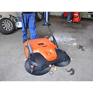 Haaga 497 Profi-line Deluxe Manual Triple Brush Sweeper, 38" Width