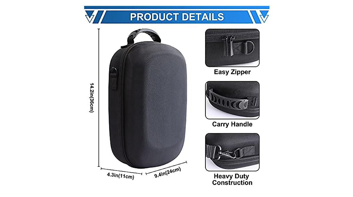 Travel Case for Oculus Quest 2 - Portable VR Storage with Shoulder Strap
