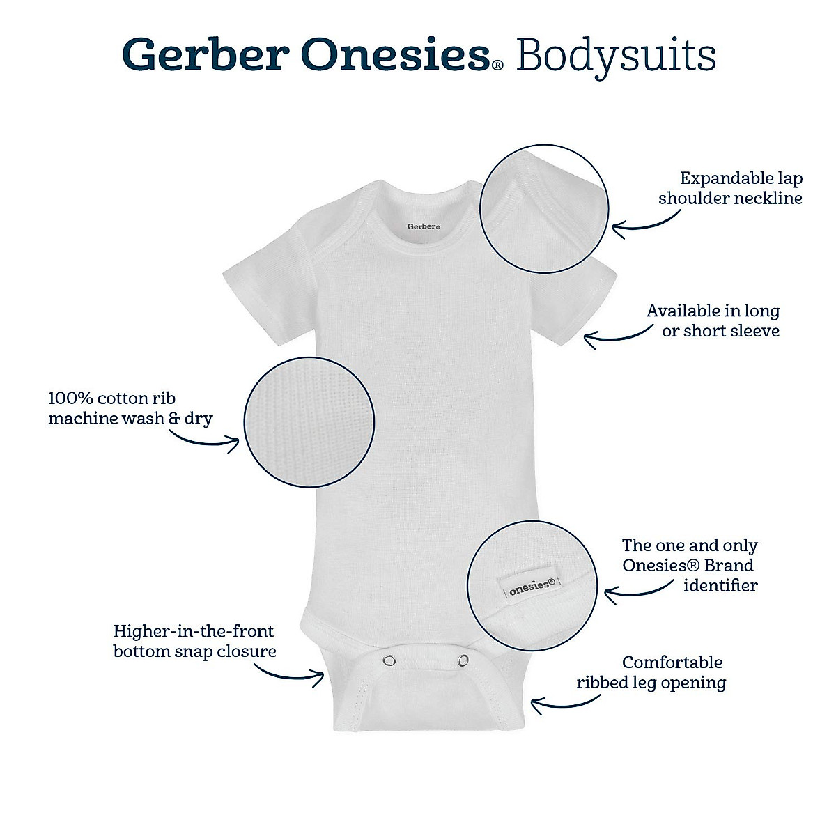Onesies BrandUnisex Baby6-Pack Long Sleeve Bodysuitscats6-9 Months