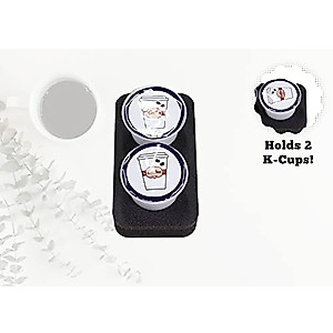 Polar Whale Hotel Hospitality Coffee Pod Storage Organizer 2 Piece Multi-Pack Tray Holder Waterproof Washable Bed and Breakfast Drawer Insert Holds 2 Pods Each Compatible with Keurig K-Cup 2 Pc Set