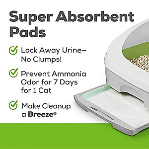 Purina Tidy Cats Litter Box System, BREEZE System Starter Kit Litter Box, Litter Pellets & Pads