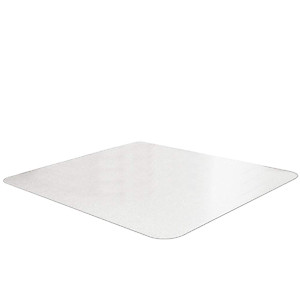 Resilia Office Desk Chair Mat - for Low Pile Carpet (with Grippers) Clear, 30 Inches x 48 Inches, Made in The USA