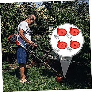 Asakkura 4 Sets Spring Gardening Garden Accessory Spool with Rc- Cover Replacement Cutting Mower and Covers Accessories Lawnmower Parts Trimmer for Lawn Springs Grass Cap