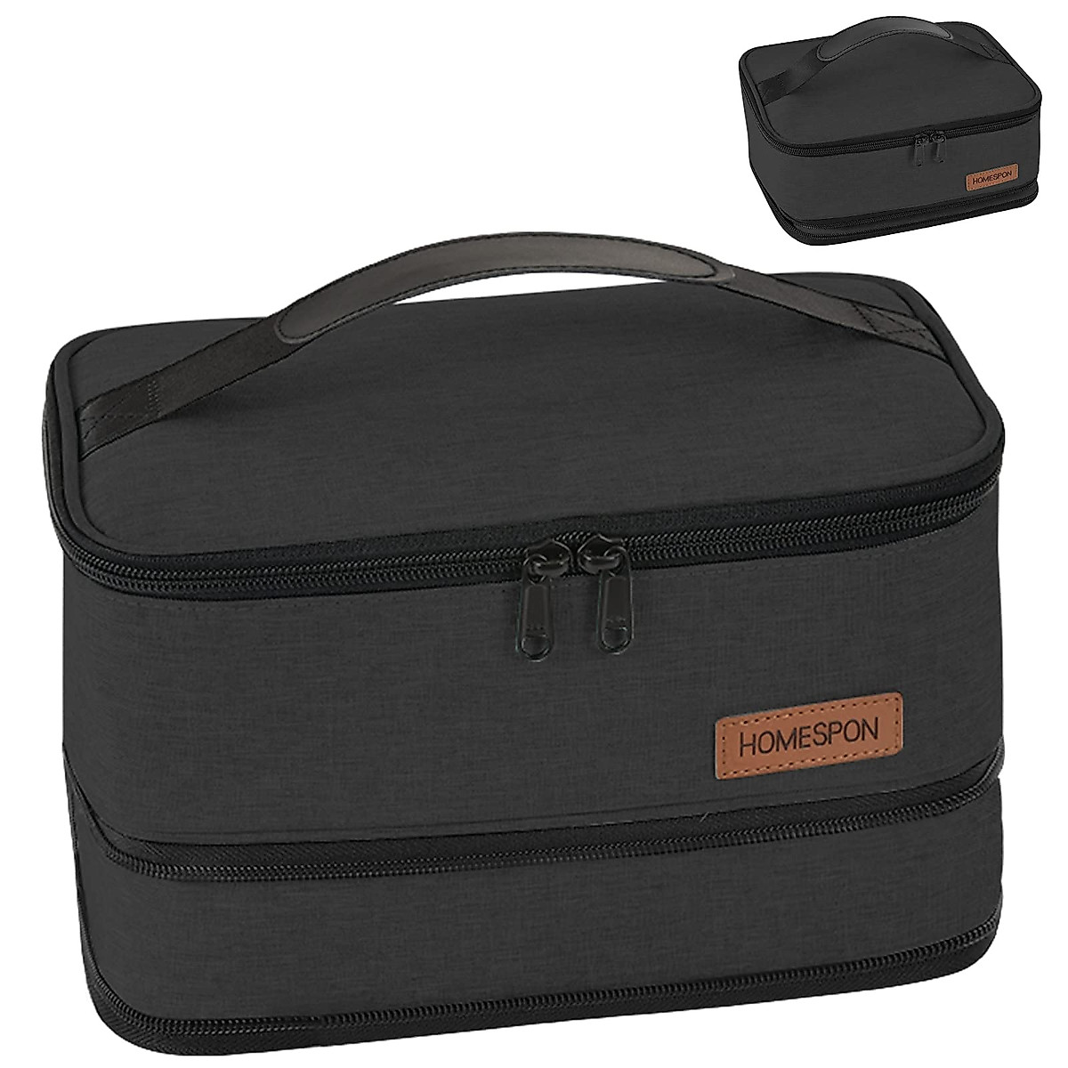 Buringer HOMESPON Lunch Bag for Men Women Expandable Portable Insulated Lunch Box with Handle for Picnic Work & School