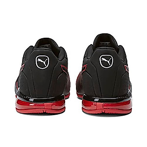 PUMA Men's CELL SURIN 2 SPORT BLOCK Sneaker, Puma Black-High Risk Red, 8