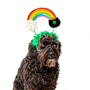 Midlee St. Patrick's Rainbow Pot of Gold Dog Headband