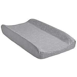 Serta Perfect Sleeper Contoured Changing Pad with Plush Cover, Grey