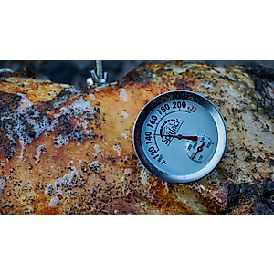 SpitJack Dual Sensor Meat and Oven Thermometer for Rotisserie Cooking Whole Pig, Hog, Lamb and Turkey. Internal and External Meat Probe for Grill, Smoker, Oven and Kitchen (2 Pack)