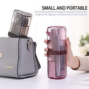 Portable Toothbrush Cup 8 in 1 Wash Set Storage Case, Toothbrush & Toothpaste Shower Gel Shampoo Comb Travel Kits Toiletry Sub (Blue)