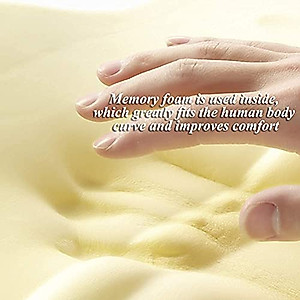 ZATOOTO Car Neck Pillow Memory Foam - Head Restraint Diamond Bling Neck Pain Relieved Cervical Support Black Seat Headrest Driving Adjust Height YB-Black