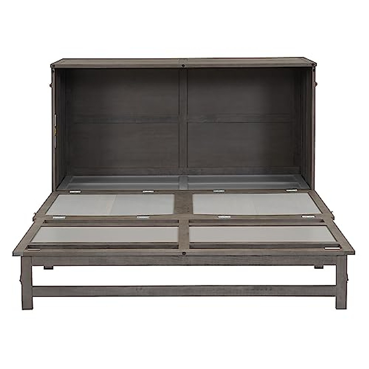 Murphy Bed with Built-in Charging Station, Antique Grey