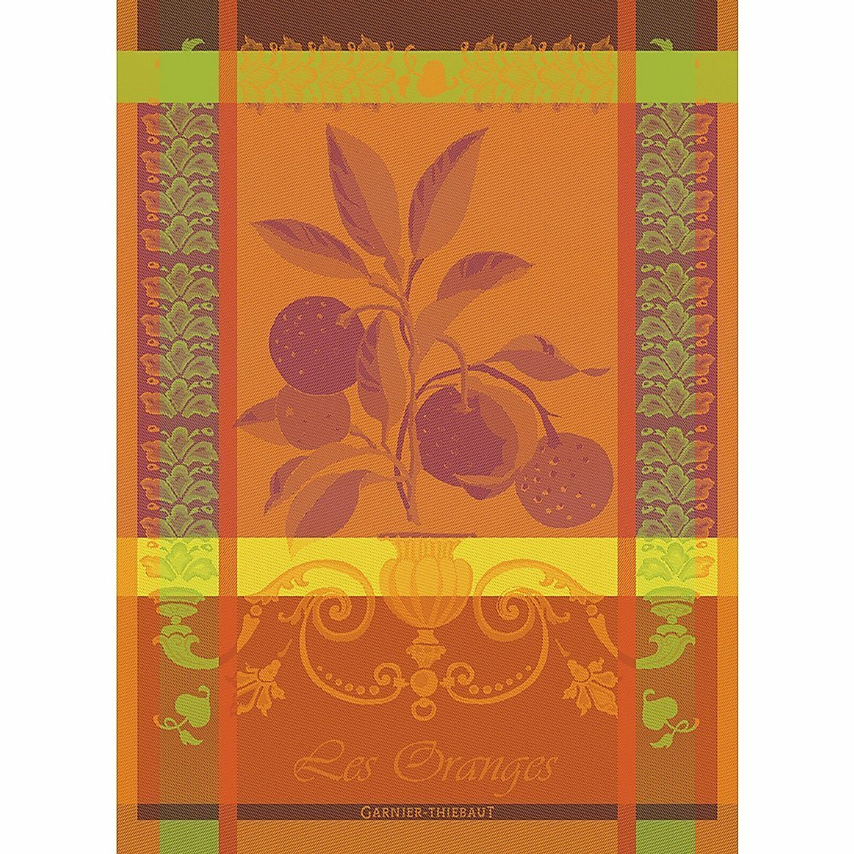 Garnier Thiebaut Les Oranges Sanguine Kitchen Towels, 22" x 30"