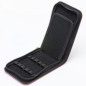 Lanxivi Fountain Pen Roller Pen Pu Leather Case for 12 Pens (Coffee)