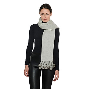 Cashmere scarf-cashmere-cashmere cape-dress shawl-mink stole-cashmere scarves (Silver w/Mink)