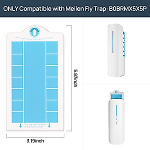Mosquito Trap, Fly Traps for Indoors, Meilen Bug Zapper Flying Insect Trap Fruit Fly Traps Gnats Killer for Indoor Plants Yards Bedroom House Kitchen