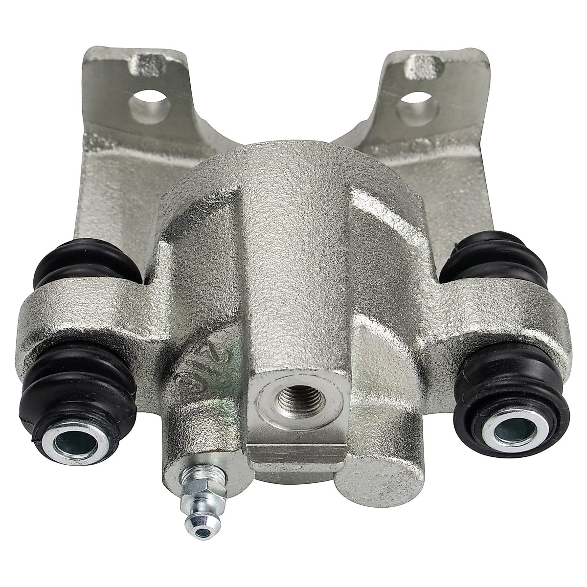 TRQ Rear Brake Pad & Rotor Kit Brake Caliper Brake Pads Brake Rotor Semi-Metallic Solid Compatible with 1995-1998 Jeep Grand Cherokee