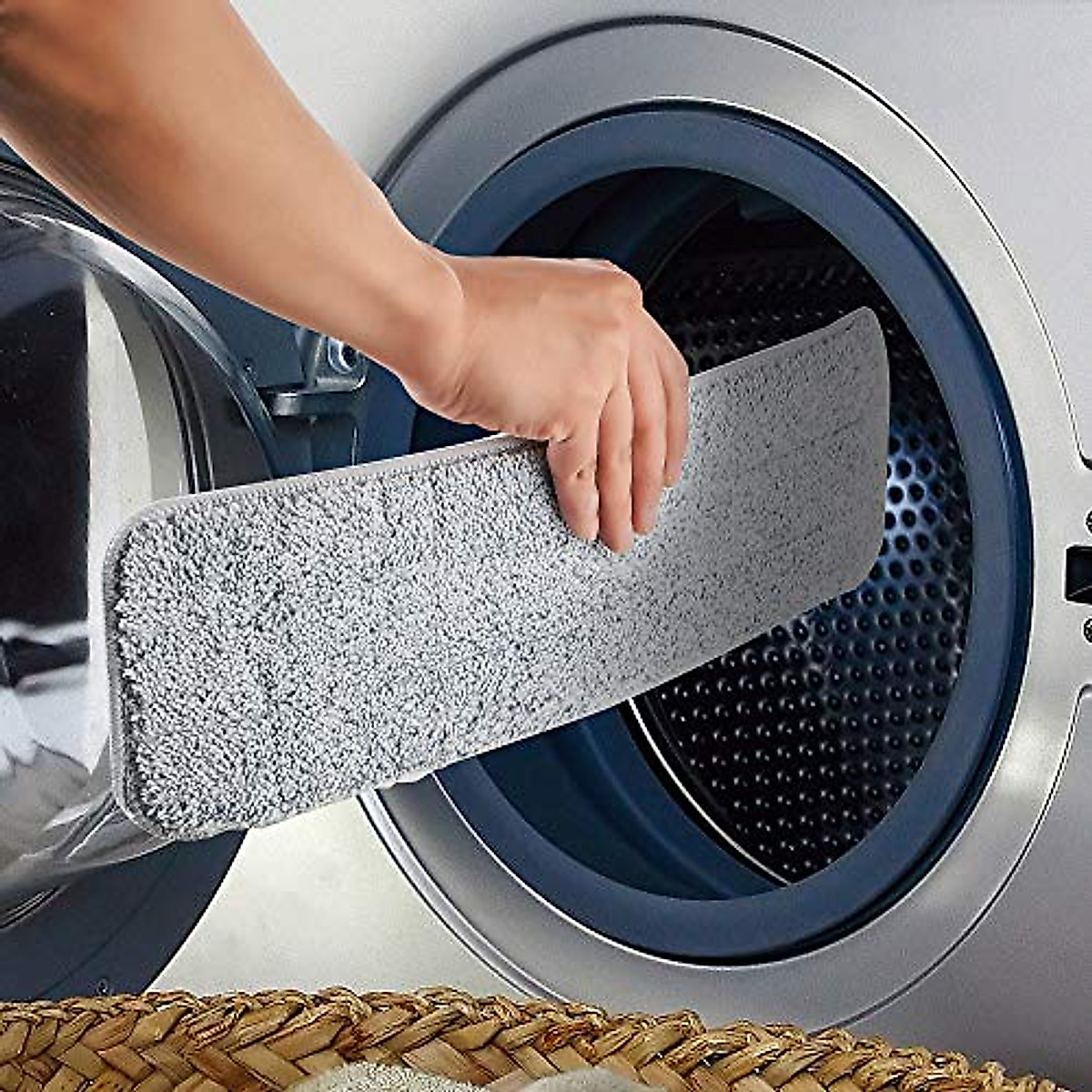 True & Tidy SPRAY-250A Multi-Surface Spray Mop with Refillable Water Bottle, Use Any Cleaning Solution Easy to Fill and Refill with Machine Washable Mop Pad (Mint)