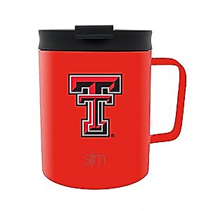 Simple Modern Officially Licensed Collegiate Texas Tech Red Raiders 12oz Coffee Mug Insulated Travel Stainless Steel Scout