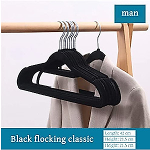 Dynamic-A Non-Slip Velvet Hangers, Suit Hangers Ultra Thin Space Saving 360 Degree Swivel Hook, Strong and Durable Clothes Hangers, (30 Pack)
