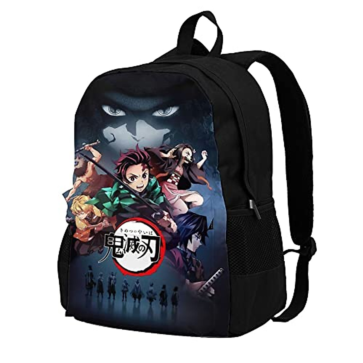 Horckey Anime Backpack Unisex Large Kimetsu No Yaiba Casual Bag Lightweight Multipurpose Travel Laptop Backpack