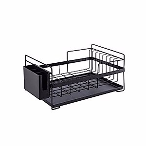 STRAW Kitchen Puts the Dish Rack Drain Rack, the Household Double Dish Rack Storage Box Dries the Bowl Storage Basket