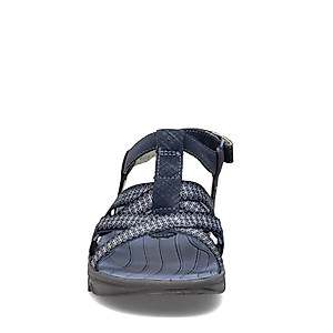 Jambu Women's Bay Water Ready Sport Sandal, Blue Multi, 8