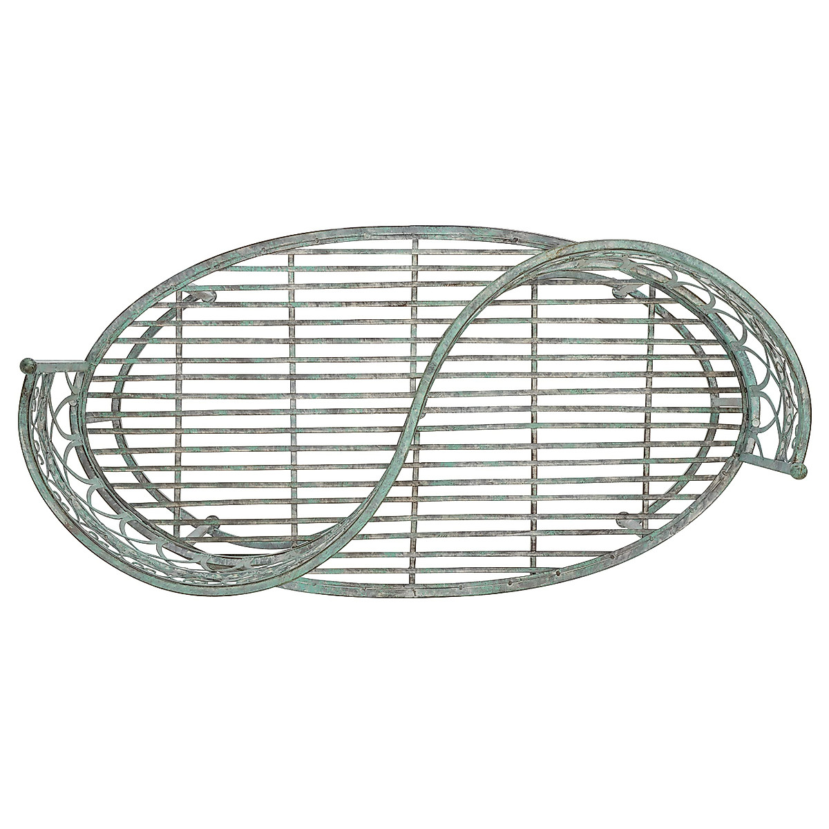 SAFAVIEH Outdoor Collection PAT5005 Bench, Antique Dark Green