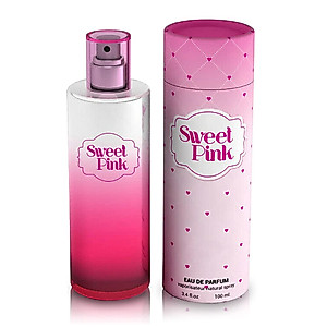 NovoGlow Sweet Pink -Eau de Parfum Spray Perfume, Fragrance For Women - Daywear, Casual Daily Cologne Set with Deluxe Suede Pouch- 3.4 Oz Bottle- Ideal EDP Beauty Gift for Birthday, Anniversary