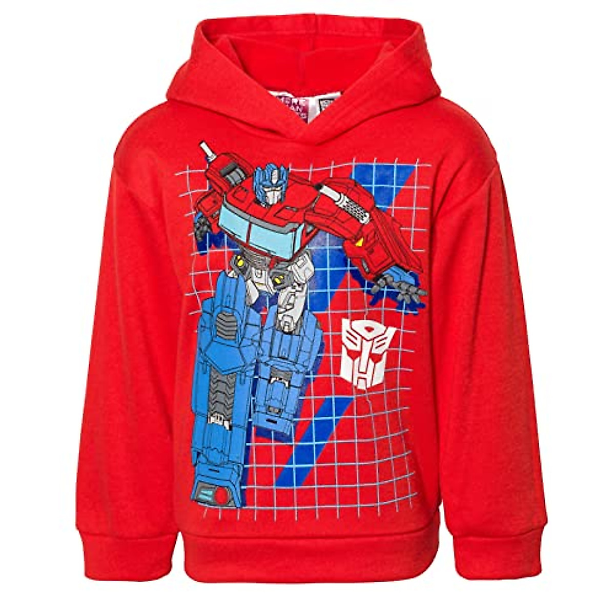 Transformers Optimus Prime Little Boys Fleece Pullover Hoodie Jogger Pants Red/Blue 7-8