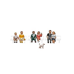 Woodland Scenics Sitting & Walking (Benches Not Included) HO Scale