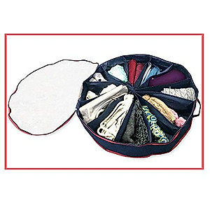 Kangkangk 12-Grid Foldable Round Shape Non-Woven Shoes Storage Organizer Box with Transparent Window for Home Apartment Dormitory