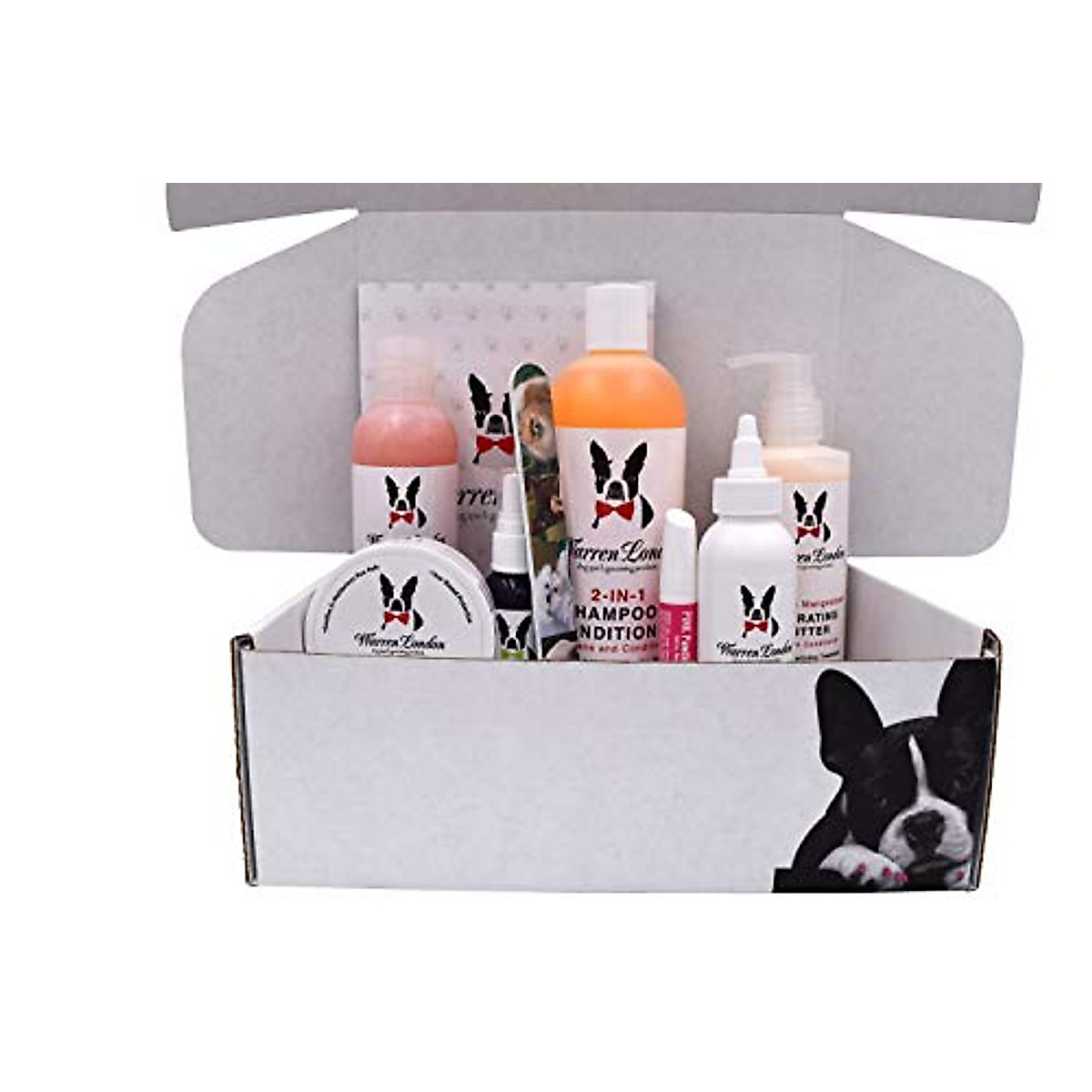 Warren London Dog Products Gift Boxes | Pet Presents Containing Multiple Luxury Spa Products | Birthday Box For Dog | Christmas Gifts For Dog | New Puppy Present Gift Idea | Original Gift Box