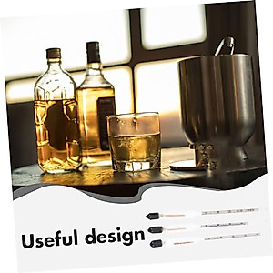 HOMOCONO 3pcs Sugar Meter Beer Hydrometer Maple Syrup Measurement Measure Gauges Wine Gauges Sugar Content Scale Measuring Sugar Scales Sweet Gauges Syrup Meter Iron Sand Transparent