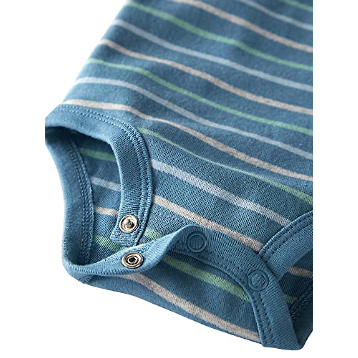 Little Planet Baby 3-Pack Organic Cotton Short-Sleeve Rib, Safari, 3 Months