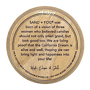 Sand + Fog - California Beach House - 12oz - Candle - Soy Wax Blend - White