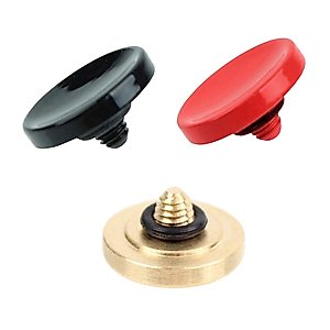 Foto&Tech Soft Shutter Release Button Compatible with Fuji Fujifilm X-T5 X-T4 X-T3 X-T30 X-T30 II X-T20 X-PRO3 X100V X100F X-E4 X-E3 RX1R II RX10 IV III Leica M10 M9 Nikon Df F3 (3 Pieces, RD+BK+GD)