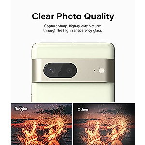 Ringke Camera Glass [3 Pack/Multi-Layer Protection] Compatible with Google Pixel 7 Camera Lens Protector, Tempered Glass Camera Cover