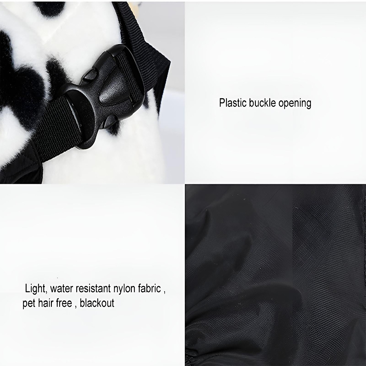 Dog Eye Mask - Dog Calming Cap Doggy Blindfold Shading Dog Eye Cover, Prevent Barking & Hair Free Pet Head Wrap for Small Medium Dogs (S)