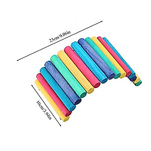 Bird Toys,Small Animals Toys Wooden Ladder Arch Bridge for Hamster Hedgehog Mouse Small Animal House Cage Villa Exercise Chew Toy