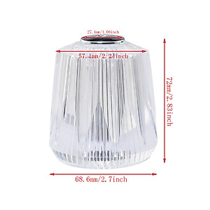 DGBRSM 2PCS Shower Faucet Handle Replacement Shower Knob Replacement Shower Faucet Handle Replacement Clear Faucet Handles Acrylic Bathtub Knobs Parts