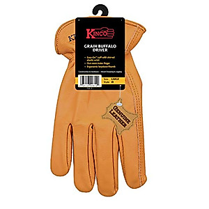 Kinco - Unlined Buffalo Leather Work Gloves, (81)