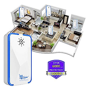 Silent Ninja Ultrasonic Pest Repellent | Mosquito Plug in Pest Control | Electronic Mouse Deterrent | Pack of 2 White Electronic High Frequency Professional Pest Control Advanced Ultrasonic Repeller