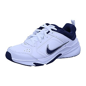 Nike Men's Gymnastics Shoes, White Midnight Navy MTLC Silver, 11 US