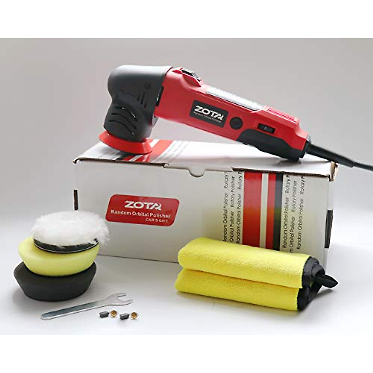 ZOTA Oribtal Polisher, 3 inch Dual Action Polisher with 13.1 feet Cord, Mini Polisher Kit and Polisher for Car Detailing.
