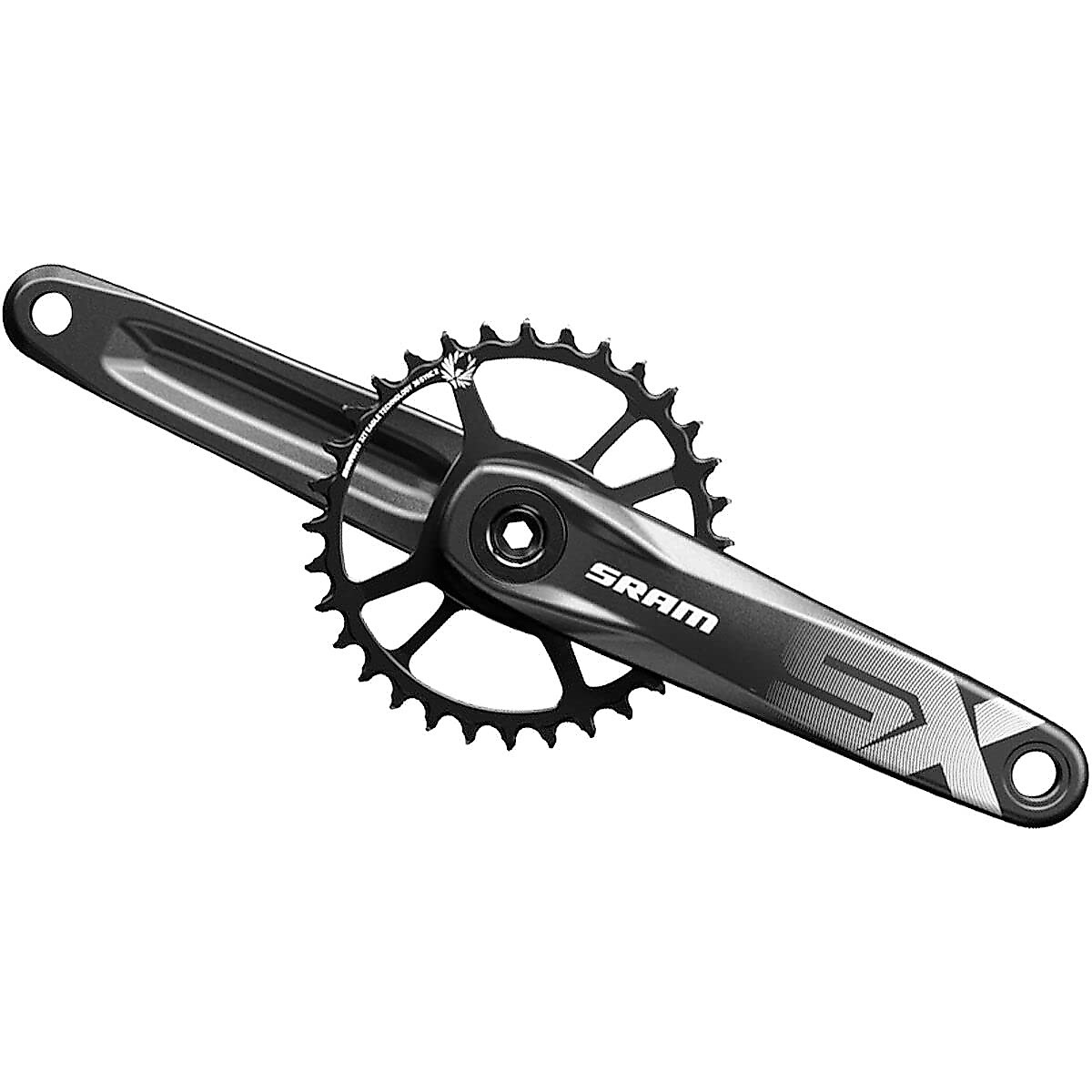 SRAM SX Eagle Crankset - 165mm, 12-Speed, 32t, Direct Mount, DUB Spindle Interface, Black, A1