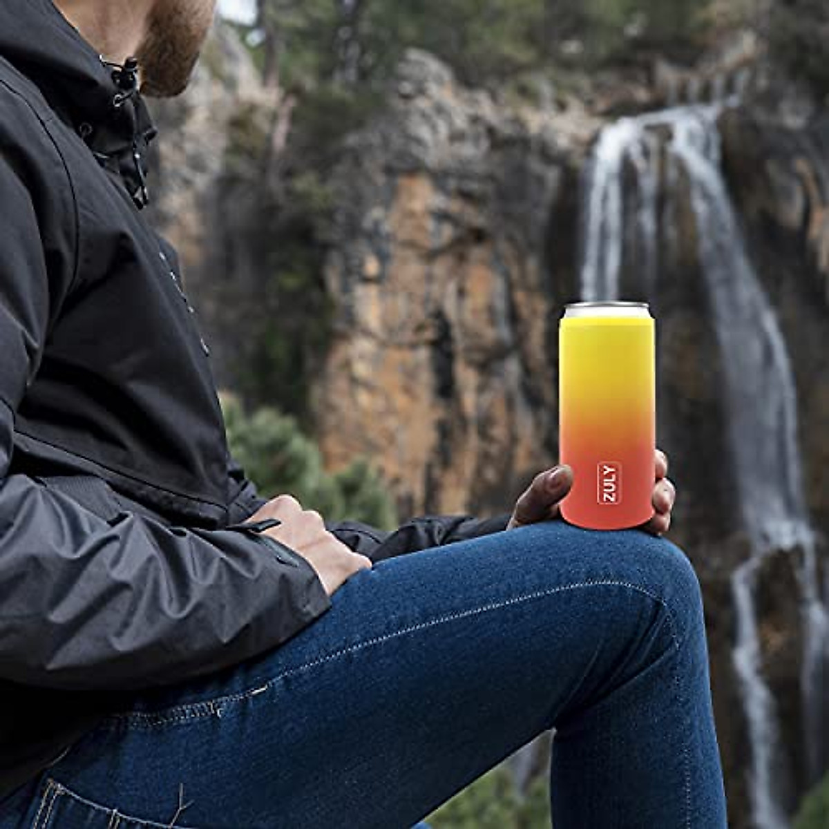 Zuly - Insulated Can Cooler for Slim Beer & Hard Seltzer | Stainless Steel 12oz | Double Wall Vacuum Insulated Drink Holder Pink for Slim Truly White Claw Henrys Bon Viv Corona Red Bull