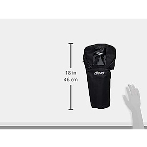 Drive Medical OP-150T Oxygen Cylinder Carry Bag, Black, Horizontal Bag