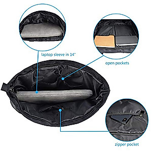 CLOUDMUSIC Shoulder Tote Bag For Women Fashion Multi-functional Bag Daily Shopping Travelling Sports Fitting Hiking(Sunflowers and Yellow Roses)